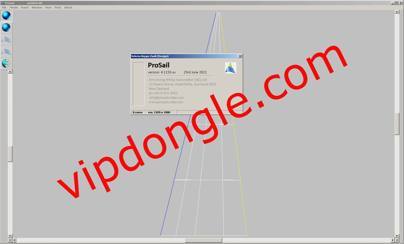 ProSail 3D Canvas software Sentinel Dongle - Vip Dongle Team